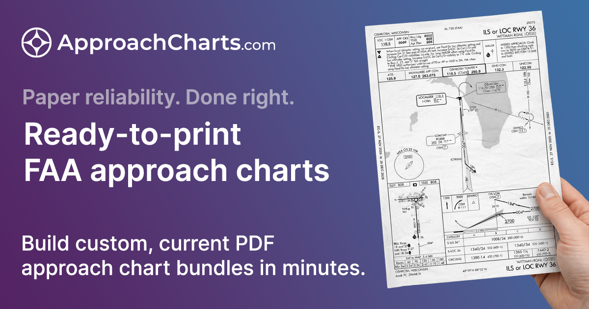 FAA Approach Charts for Every US Airport